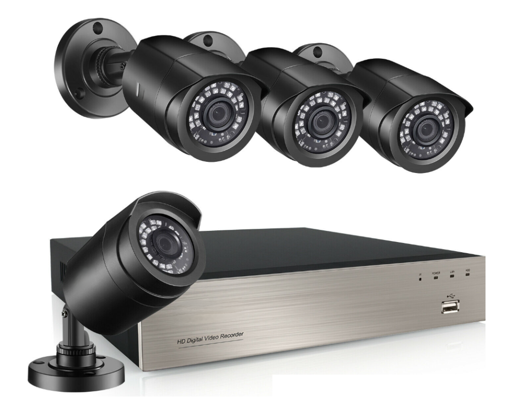 1080P HD DVR CCTV Camera Kit w/ 4 Cameras - Setup Included - BHC INSTALL
