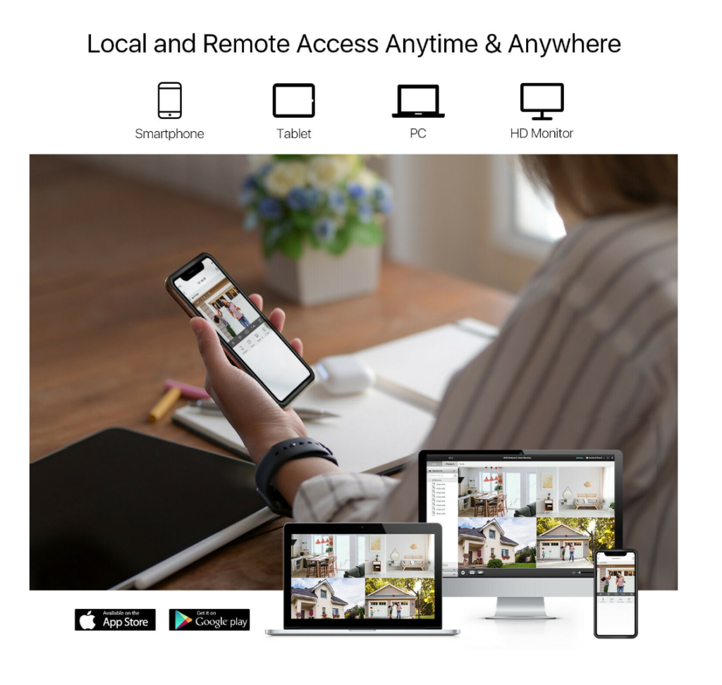 Hikvision 1080P HD DVR CCTV Camera Kit w/ 4 Cameras - Setup Included ...